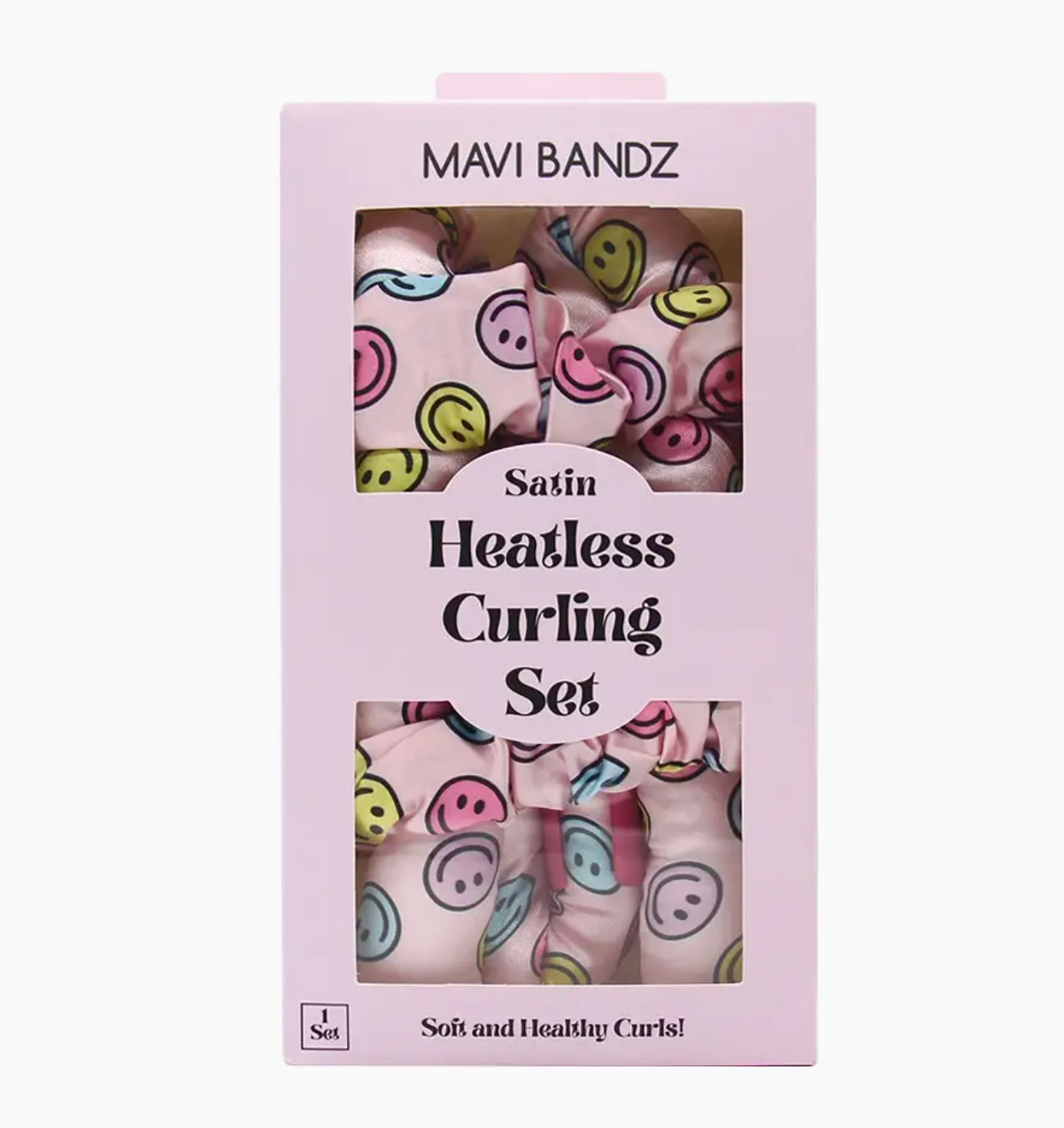 Smiley Satin Curling Set – Blossom Girl